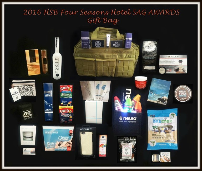 Hollywood Swag Bag Four Seasons Hotel Gift Bag for SAG Award Nominees ...